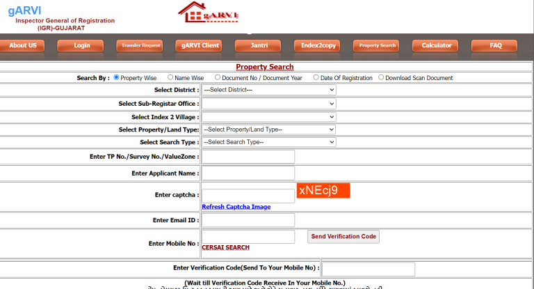Garvi Gujarat Online Token , Appointment, Property Registration @garvi ...