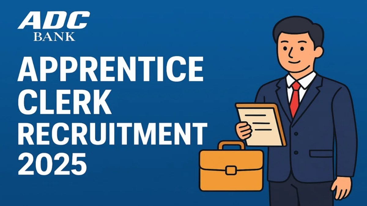 ADC Bank Apprentice Clerk Recruitment 2025 - Apply Online for Banking ...